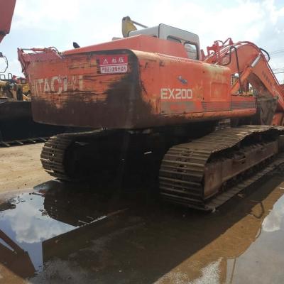 中国 上海 中古ヒタチ EX200-1 クローラー掘削機 20T 建設用 2001-4000 時間 販売のため