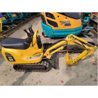 China Kleine maar krachtige originele Japanse Komatsu PC01 mini graafmachine met 0,01m3 emmercapaciteit Te koop