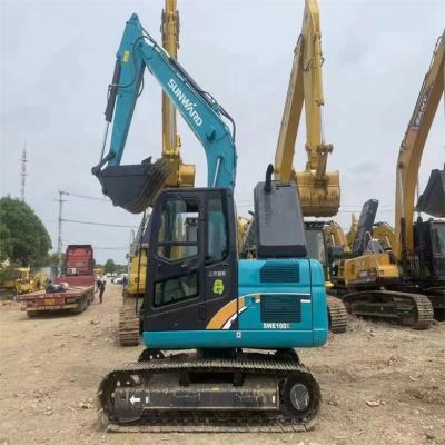 China 2022 Gebruikte graafmachine SUNWARD SWE 100E Mini Crawler Graafmachine met Kubota-motor Te koop