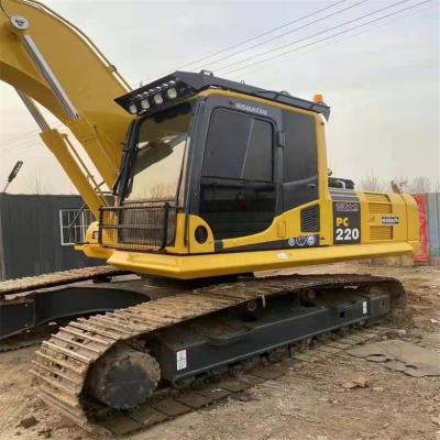 中国 日本で使ったコマツー PC220 クローラー掘削機 1800-1900 作業時間とMBブーム 販売のため