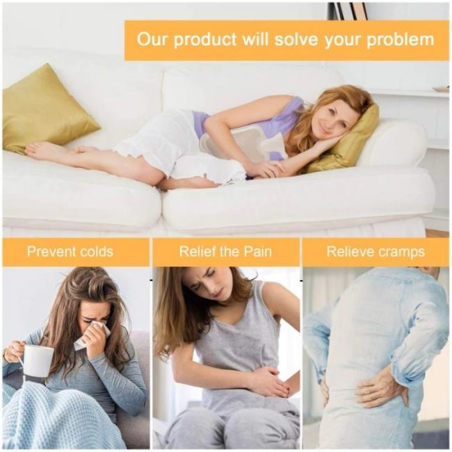 Hot water bottle with plush cover