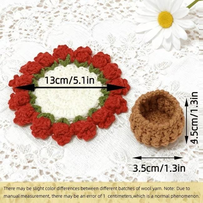 Coaster set with matching plant pot