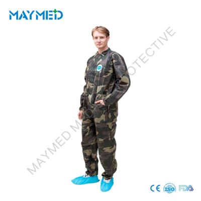 China Combinação não tecida ISO13485 ISO900 dos PP da camuflagem descartável para a melhor proteção à venda