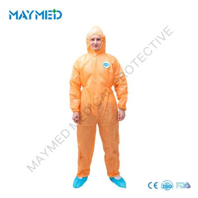 China Macacões médicos descartáveis não tecidos microporosos CAT III Tipo 5/6 EN14126 PP+PE macacão à venda