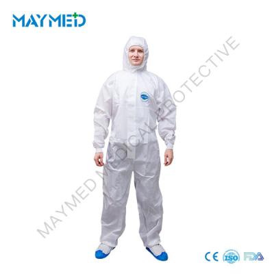 China Vírus EN14126 das combinações médicas descartáveis não tecidas do Workwear da segurança de SMS anti à venda