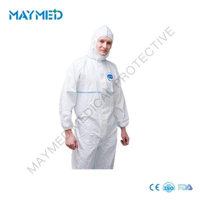 China Combinações Microporous descartáveis resistentes dos produtos químicos líquidos com Hood Type 4/5/6 à venda