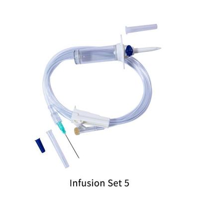 Chine Infusion simple médicale d'Iv donnant l'ensemble réglé d'infusion avec la burette à vendre