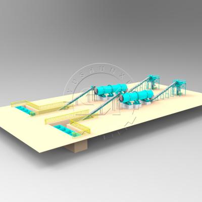 Κίνα 1-10 γραμμή παραγωγής λιπάσματος του BB τόνου/ώρα γύρω από το σβόλο Τύπου σφαιρών προς πώληση