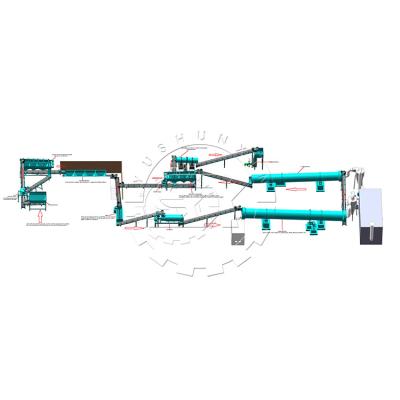 Chine China supplier sugar cane waste organic fertilizer granulation plant price à vendre