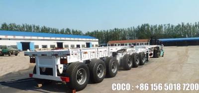 Китай 2'/3.5' болт Тип Кин Пин 30FT 60tons 3 Контейнер оси, несущий скелет Интерлинк полуприцеп продается