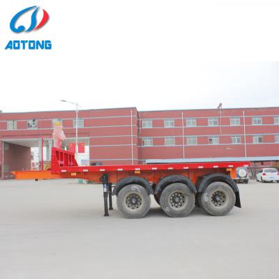 China 2 eixos de inclinação de lixo esqueleto 40ft Container Tipper Trailer Chassis para 20ft Container à venda