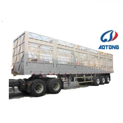 3 Axle 45t Livestock Transport Store House Bar Semi-Trailer Main beam Heavy duty