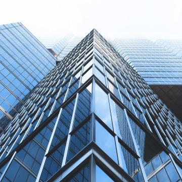 Modern Architectural Glass Curtain Wall System, Combined Curtain Wall