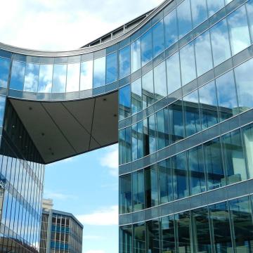 Modern Architectural Glass Curtain Wall System, Combined Curtain Wall