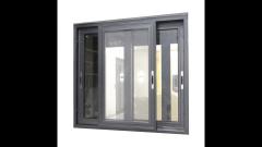 White Aluminum Sliding Windows with Screen - Secure, Energy-Efficient for Bedroom & Residential Spaces