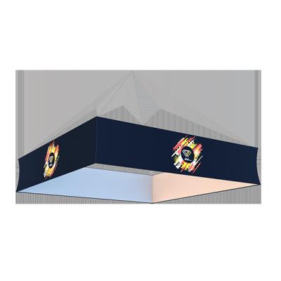 China bandeira de suspensão tomada partido da feira profissional de 120in única à venda