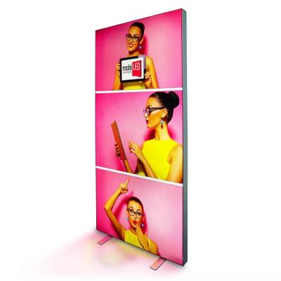Cina 3MX2.4M Portable Fabric Light Box Frame Trade Show Fabric Wall For Event 110g in vendita