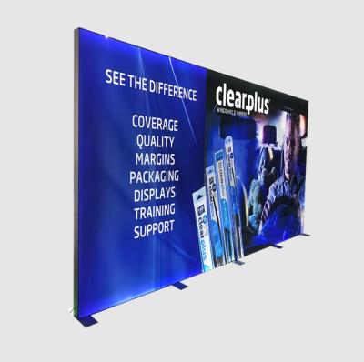 China 10x10 10x20 Custom Modular Exhibition Stands Backlit Tradeshow Display Tension Fabric for sale