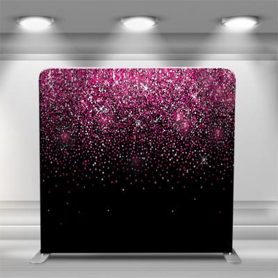 China Wedding Display Stand Aluminum Tension Fabric Photo Booth Backdrop 8ft for sale