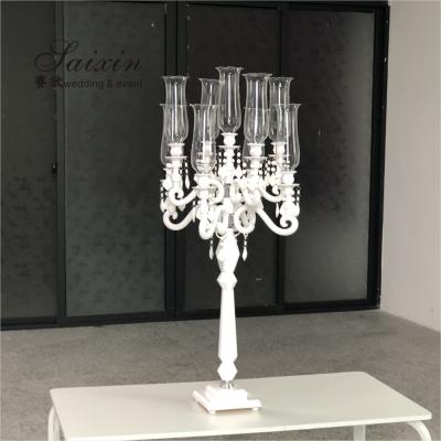 Chine ZT-101W Luxury Wedding Party 9 Arms Candlestick Holders For Wedding Supplies à vendre