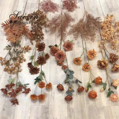 Chine SX-F010 Wholesale high quality red Artificial flowers bouquet for wedding  arrangement à vendre