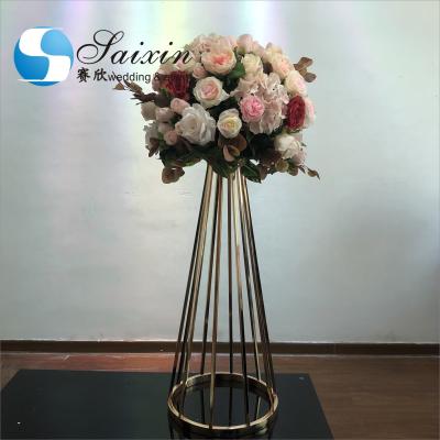 Chine New custom pink artificial flower ball arrangement  for wedding decoration à vendre