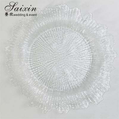 Κίνα Hot Sale Transparent Acrylic Wedding Charger Plates Table Decoration Wedding Plastic Charger Plates προς πώληση