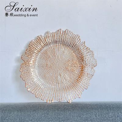 Κίνα Hot Sale Transparent Acrylic Wedding Charger Plates Table Decoration Wedding Plastic Charger Plates προς πώληση