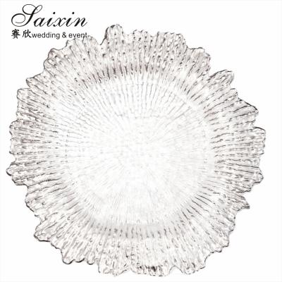 Κίνα Hot Sale Transparent Acrylic Wedding Charger Plates Table Decoration Wedding Plastic Charger Plates προς πώληση