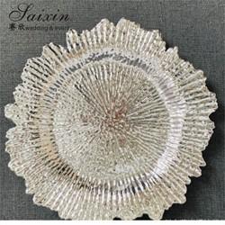 Κίνα Hot Sale Transparent Acrylic Wedding Charger Plates Table Decoration Wedding Plastic Charger Plates προς πώληση