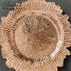Κίνα Hot Sale Transparent Acrylic Wedding Charger Plates Table Decoration Wedding Plastic Charger Plates προς πώληση