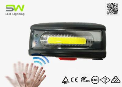 중국 2W COB는 재충전이 가능한 작동 센서 전면램프 200 루멘 넓은 플러드 빔을 이끌었습니다 판매용