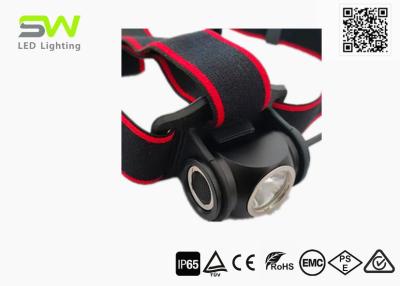 중국 Impact Rechargeable Headlamp With Red Color Rear Light For Site Inspection 판매용