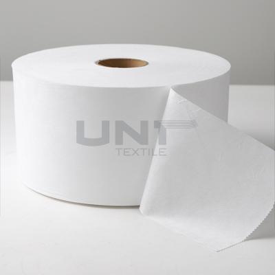 Chine Petit pain non-tissé mélangé de tissu de Spunlace de fibre pour le tissu humide de masque protecteur à vendre