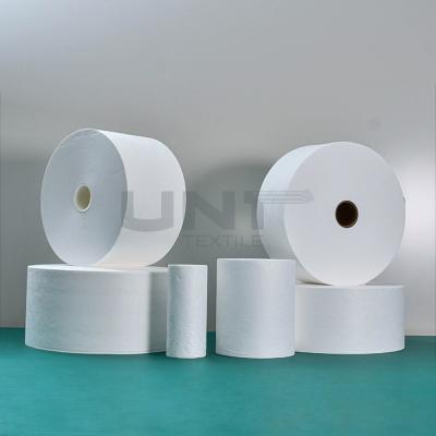 Chine Petit pain non-tissé mélangé de tissu de Spunlace de fibre pour le tissu humide de masque protecteur à vendre