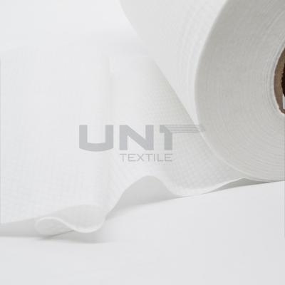Κίνα Το υδρόφιλο αποτυπωμένο σε ανάγλυφο τρισδιάστατο μη υφανθε'ν ύφασμα Spunlace σημείων μαργαριταριών για υγρό σκουπίζει προς πώληση