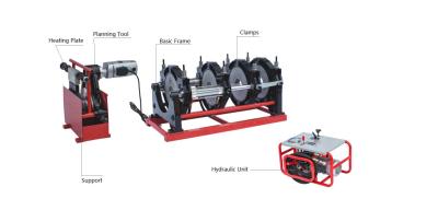 63mm - 200mm Hydraulic HDPE Butt Fusion Welding Machine For PE PVDF PP Pipe