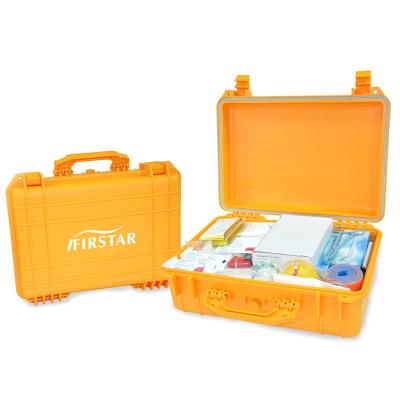 China Marine Waterproof First Aid Kit para a caixa amarela 46.5x36x18cm da plataforma do mar dos barcos à venda