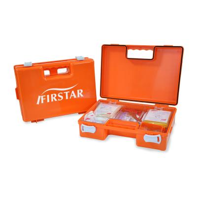 China Escritório plástico pequeno do local de trabalho de Kit Cabinet Box Industrial Orange dos primeiros socorros da montagem da parede à venda
