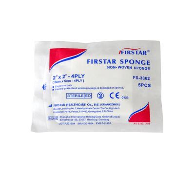 Cina Pollice non tessuto sterile medico 4ply di Gauze Sponge 2x2 del pronto soccorso in vendita