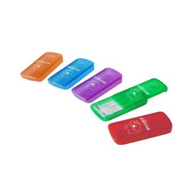 Cina Mini Size Slide Cover Plaster Kit Box, aiuto di banda variopinto alla promozione, pacchetto della fasciatura adesiva di 10pcs 56x19mm in vendita