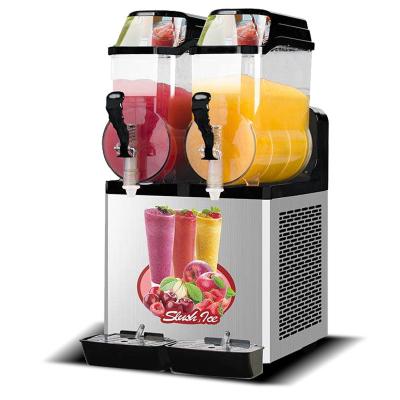 Chine Acier inoxydable rouge de machine commerciale de neige fondue de boisson de boissons de glace avec 2 réservoirs à vendre