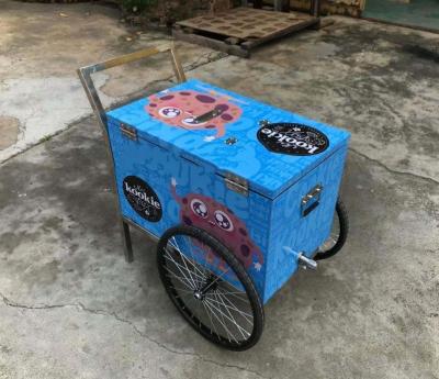 Chine Chariot de glace à l'eau glacée d'afrique, chariot de poussée de crème glacée avec parapluie à vendre