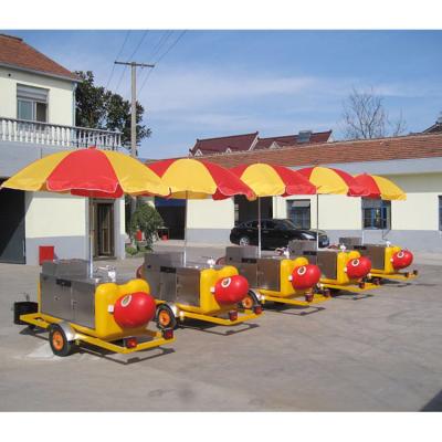 Chine Acier inoxydable de chariot de support de hot-dog de machines occasionnelles de casse-croûte à vendre