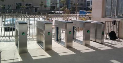 China Finger print tripod turnstile for outdoor factory office security access control for sale