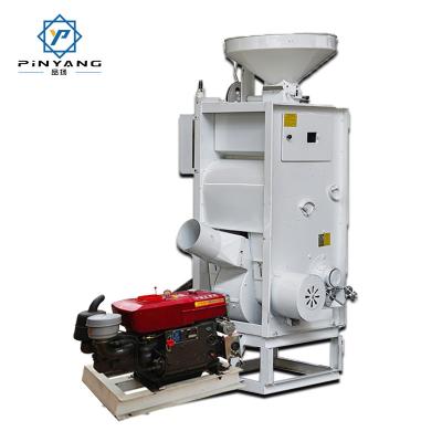 China SB-5 400-600KG/H Small Rice Miller Combined One-Stop Diesel Engine Rice Milling Machine with Core Motor Component for sale