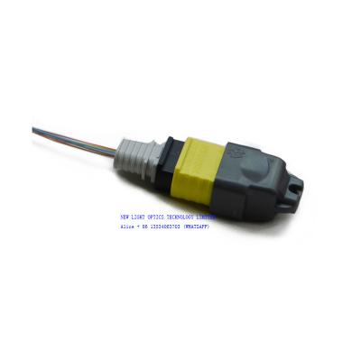 여성 MPO MTP 케이블 8 가닥 OM3 50uM 플레넘 MPO 하네스 케이블