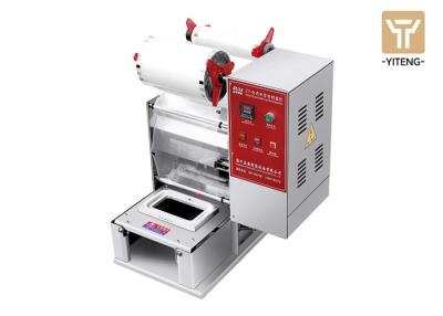 China máquina de embalagem de Tray Sealing Machine Food Thali do tampo da mesa 500W semi automática à venda