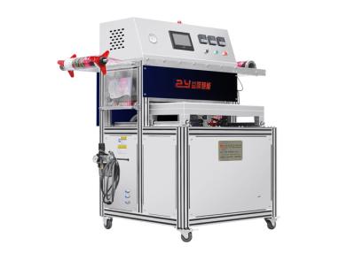 Cina 300 alimento di plastica Tray Sealing Machine For Meat di Pcs/H 3Kw in vendita