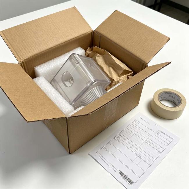 Secure packaging materials for industrial parts